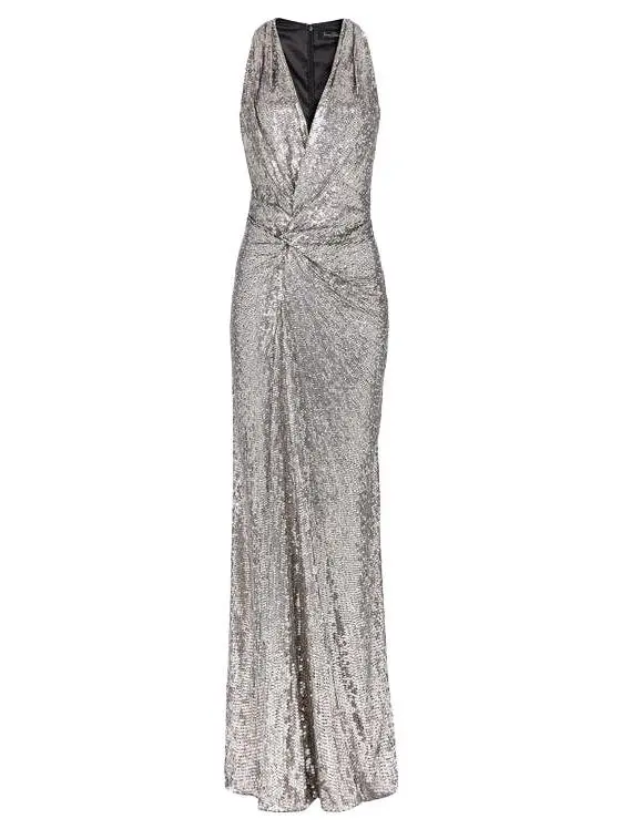 Jenny Packham Isoline Maxi Dress - Shadow Grey