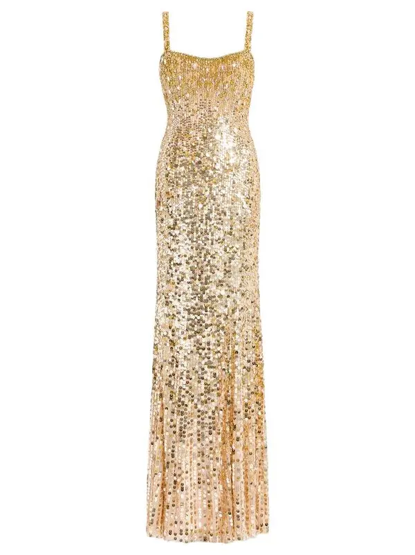 Jenny Packham Mirabeau Sequin-embellished Gown - Illusion