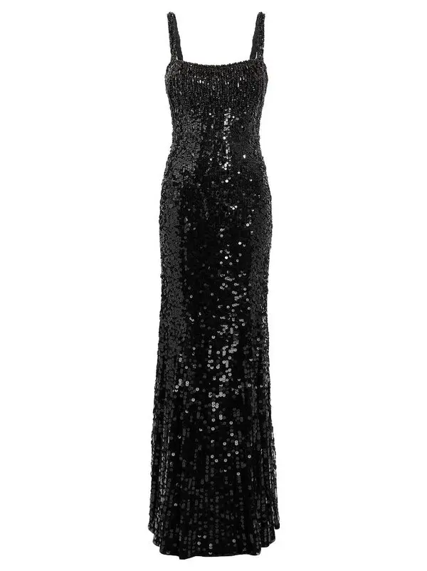 Jenny Packham Mirabeau Sequin-embellished Gown - Liquorice