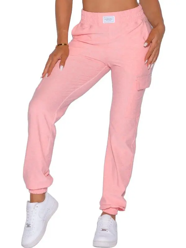 BOMBSHELL SPORTSWEAR Cloud Comfort Joggers - Peachy Pink
