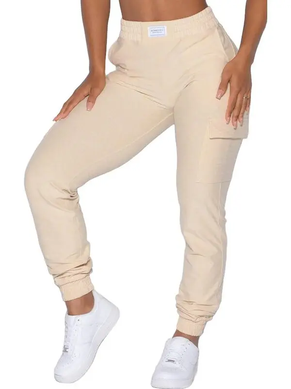 BOMBSHELL SPORTSWEAR Cloud Comfort Joggers - Vanilla