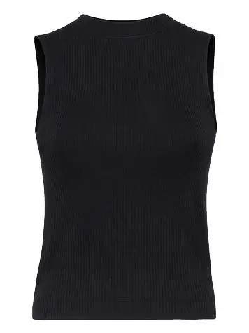 Brunello Cucinelli Ribbed Jersey Top - Black