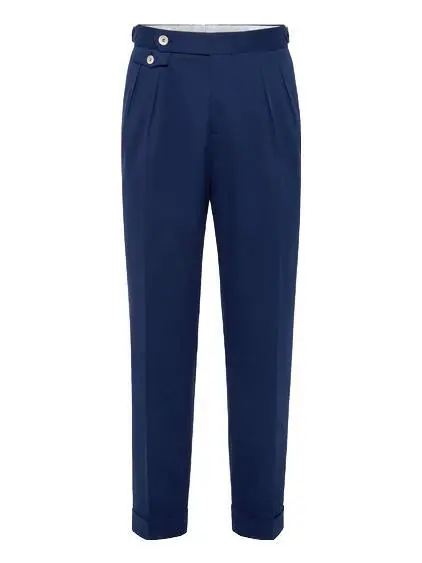 Brunello Cucinelli Comfort Gabardine Trousers - Lagoon