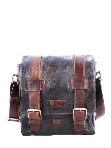 Bed Stu Messenger Bag - Black Teak Rustic