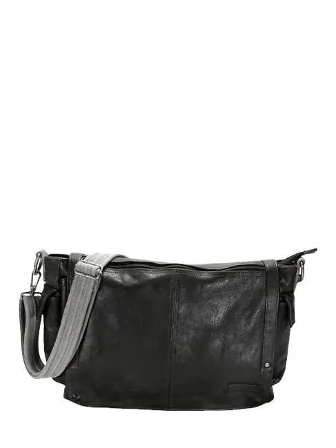 Bed Stu Leather Messenger Bag - Black Dd