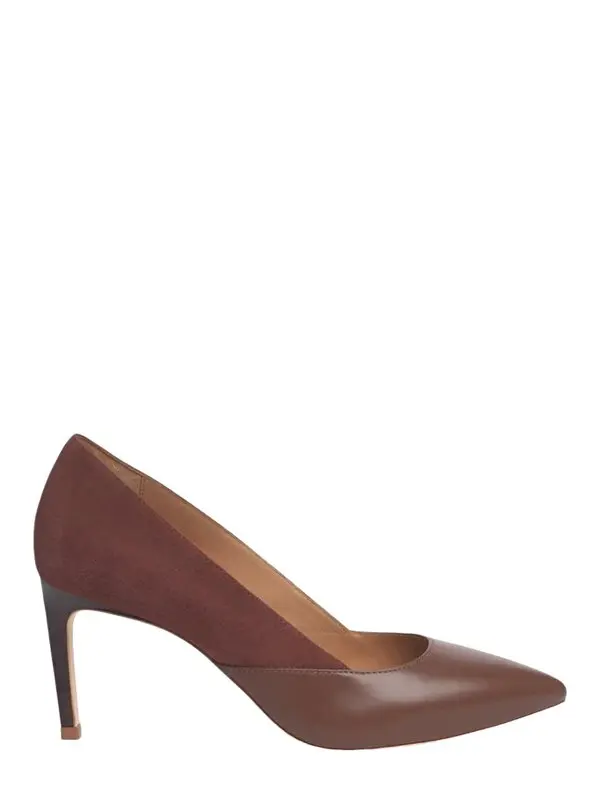 JOAN OLOFF SHOES Darcey Pump - Brown Suede