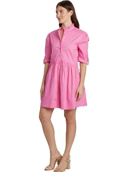 TAYLOR TILLMAN Cammie Shirt Dress - Peony Pink