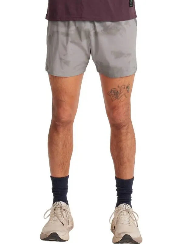 ROARK Alta 5 Printed Drawstring Shorts - Grey