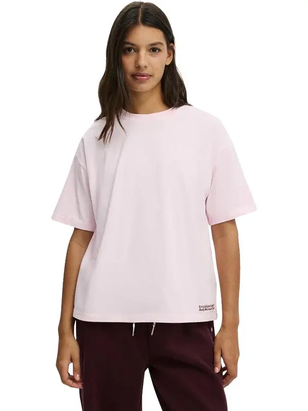 Cotton:on Active Graphic Tee - Cherry Dream Bw Club