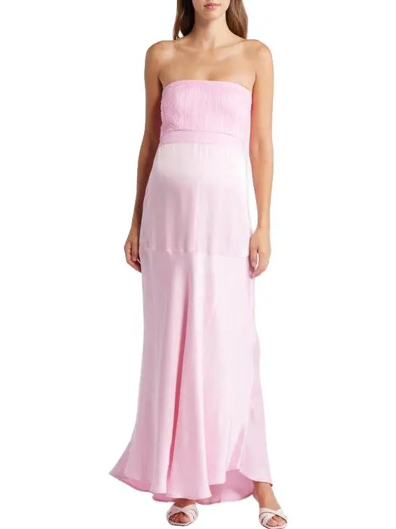 EMILIA GEORGE Deliah Maternity Maxi Dress - Cherry