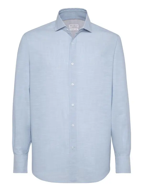 Brunello Cucinelli Oxford Shirt - Azure