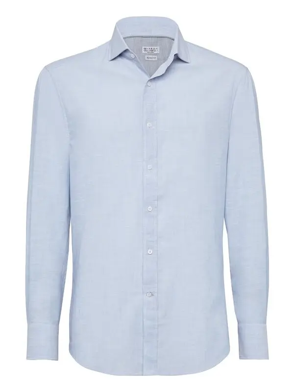 Brunello Cucinelli Oxford Shirt - Azure