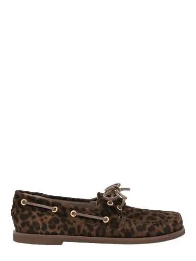 GIANVITO ROSSI Vandée Mocassin - Leopard Print Suede