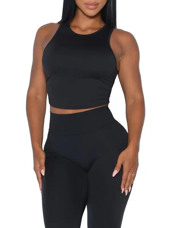 BOMBSHELL SPORTSWEAR Muscle Scrunch Tank - Black