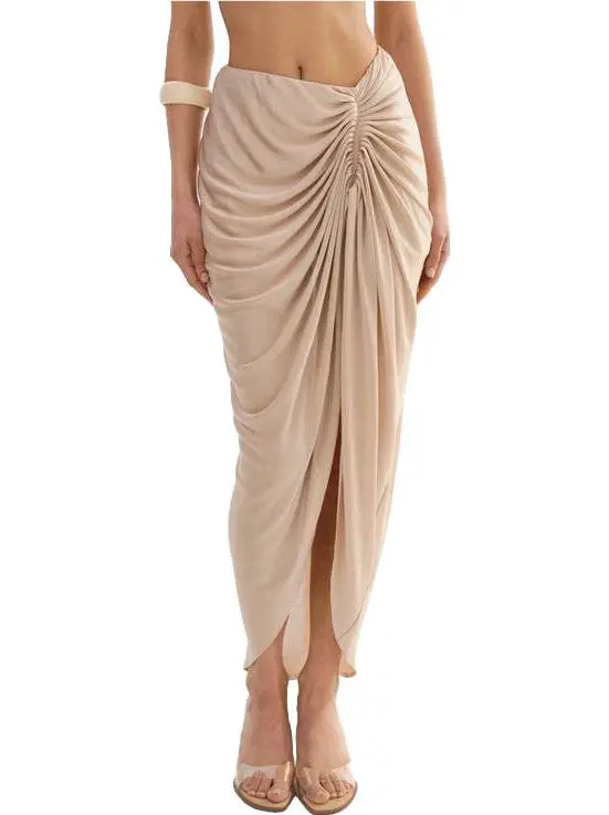 LAMARQUE Sanna Maxi Skirt - Gold Shimmer