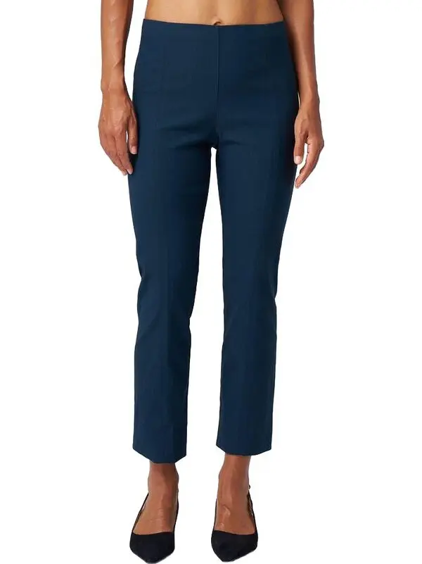 FRANNE GOLDE Cropped Stretch Magic Pant - Midnight Teal
