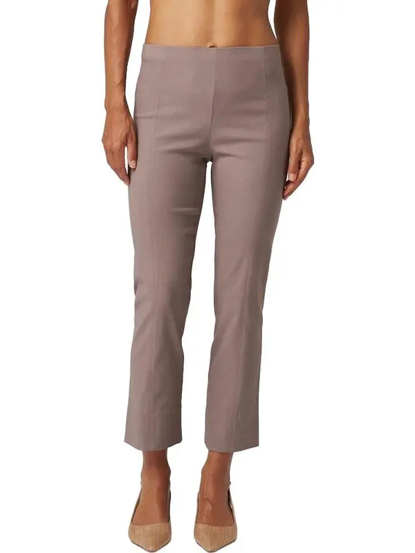 FRANNE GOLDE Cropped Stretch Magic Pant - Taupe