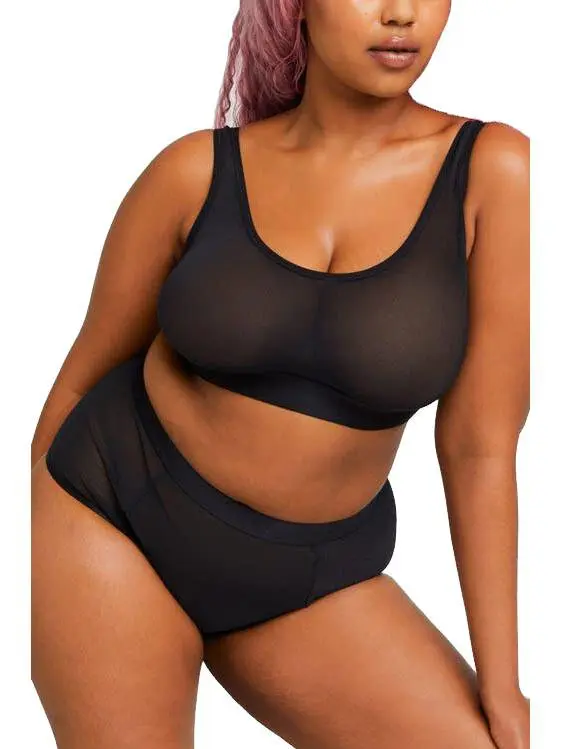 NEGATIVE UNDERWEAR Sieve Bra Top - Black