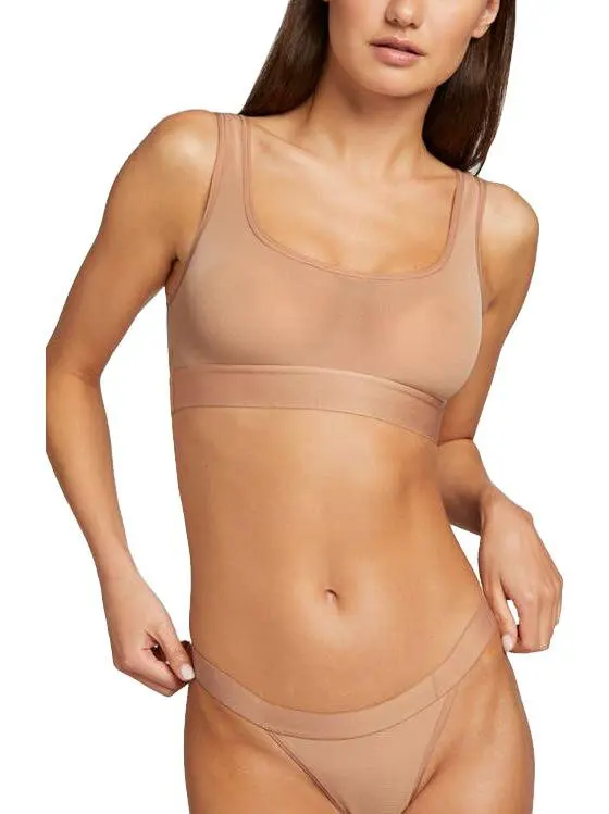 NEGATIVE UNDERWEAR Sieve Bra Top - Buff