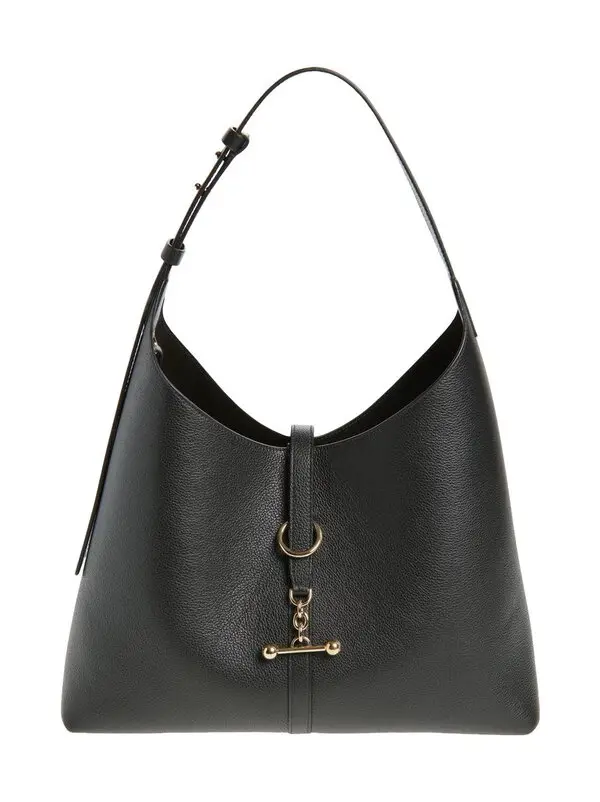 Strathberry Kite Leather Hobo Bag - Black