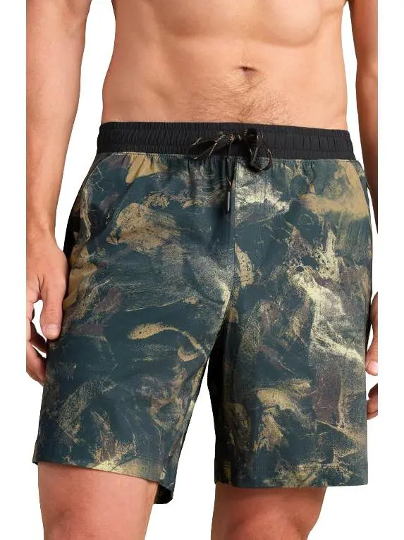 RHONE Pursuit 7-inch Training Shorts - Fatigue Green Camo