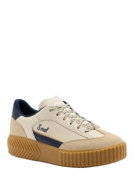Sorel Ona Ave T-toe Platform Sneakers - Snow/collegiate Navy