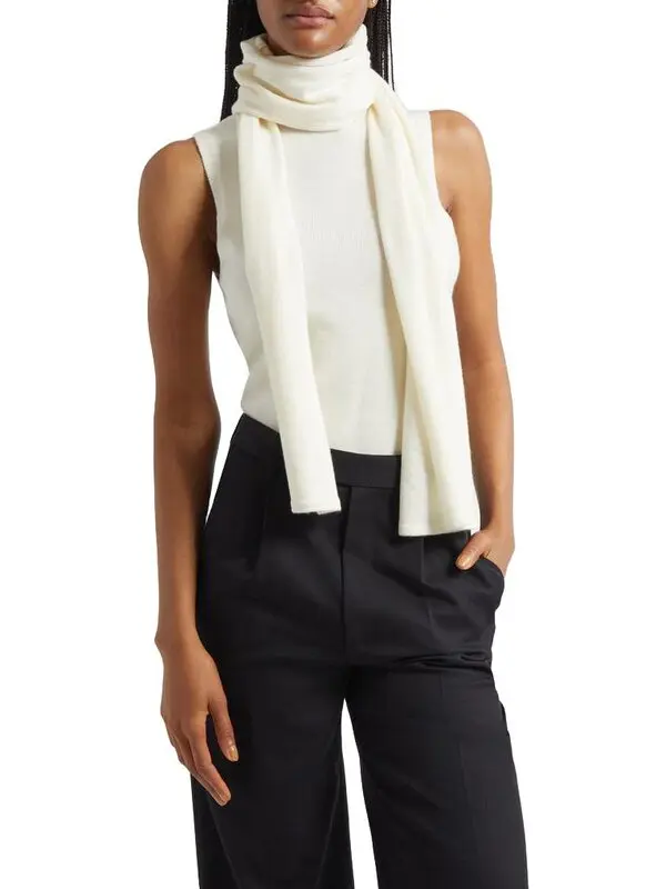 Staud Canal Sleeveless Merino Wool Sweater - Ivory