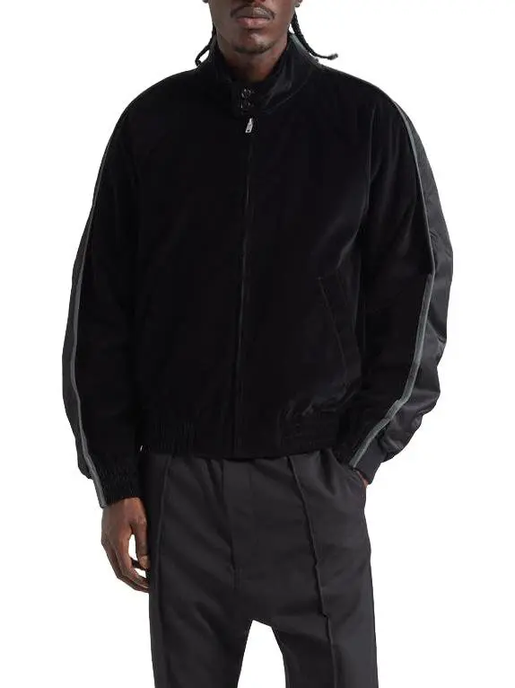 Marni Mixed Media Bomber Jacket - Black