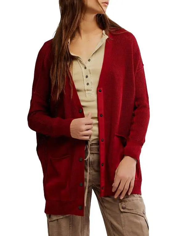 Free People We The Free Chickadee Cardigan - Syrah