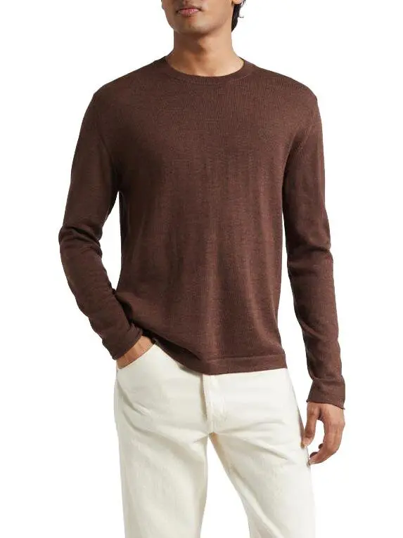 Massimo Alba Larry Virgin Wool Crewneck Sweater - Cacao