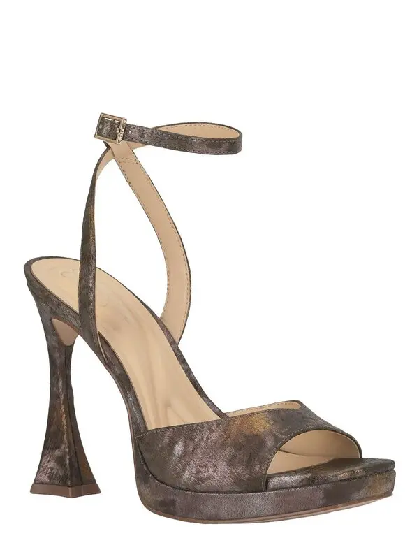 Jessica Simpson Jixte Ankle Strap Platform Sandal - Metallic