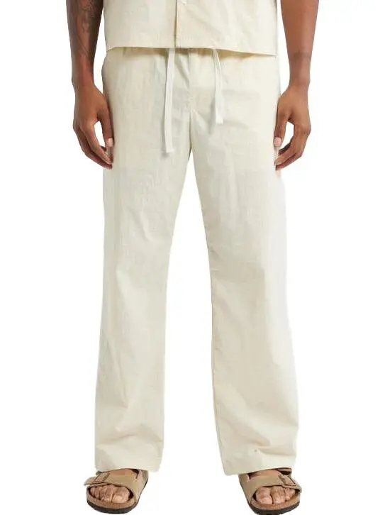 RIZORT Kore Drawstring Nylon Pants - Cream
