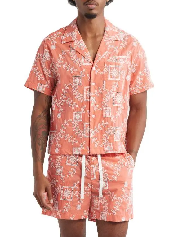 RIZORT Grecion Camp Shirt - Peach