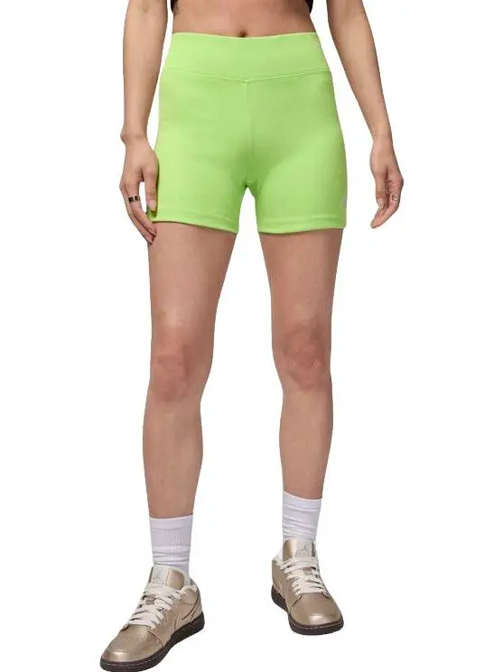 JORDAN Brooklyn Essentials Bike Shorts - Key Lime/white