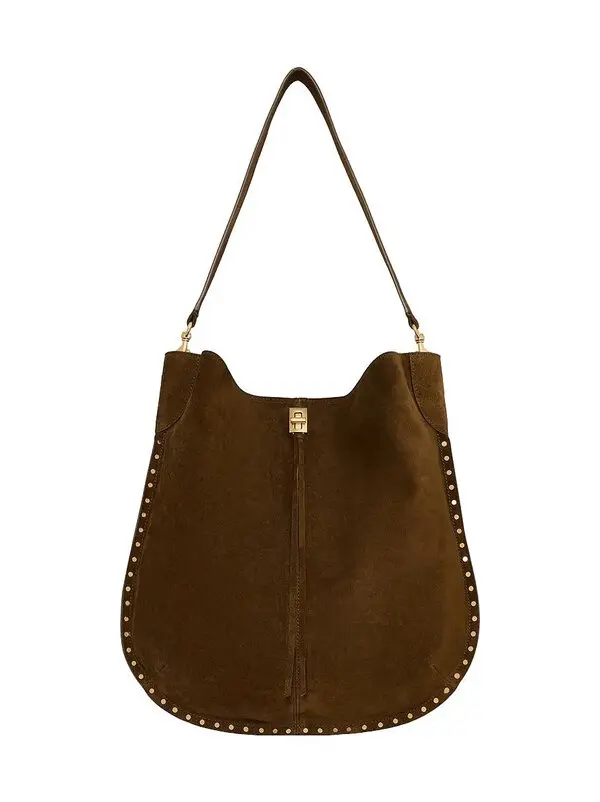 Rebecca Minkoff Slim Darren Suede Hobo Bag - Vintage