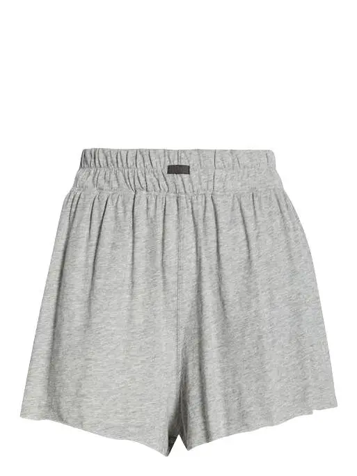 Lunya Organic Pima Cotton Sleep Shorts - Storm Grey Heather
