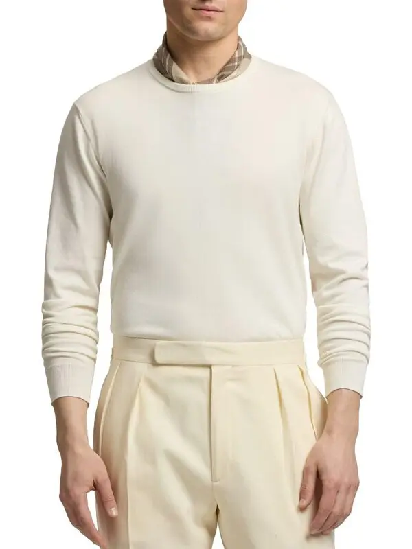 Ralph Lauren Cotton Crewneck Sweater - Classic Cream