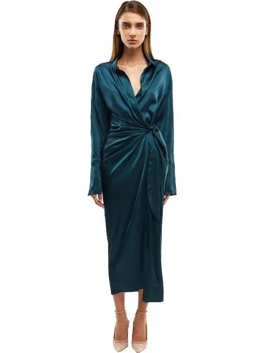 MOTHER OF ALL Gisele Midi Dress - Turquoise
