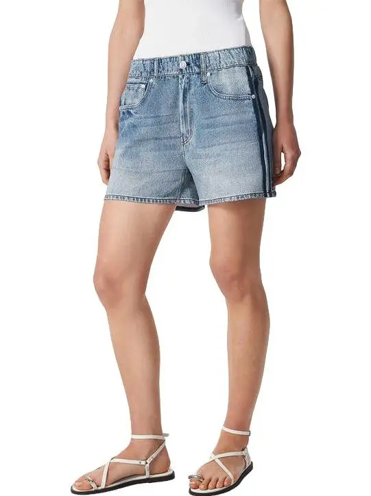 Rag & Bone Cotton Terry Track Shorts - Coney