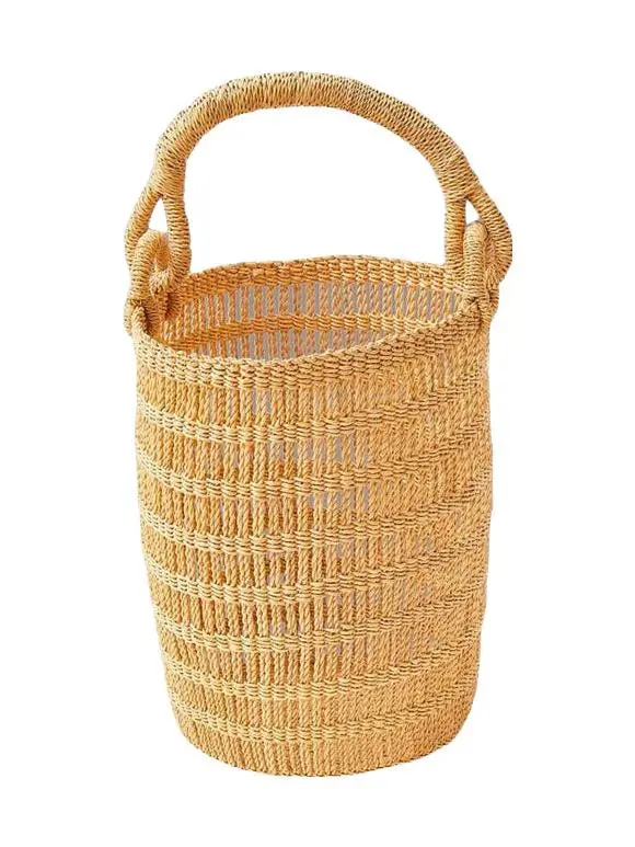 INDEGO AFRICA Kuma Open Weave Bucket Bag - Natural