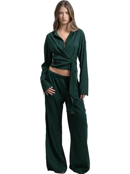 MOTHER OF ALL Gisele Top - Green Matt