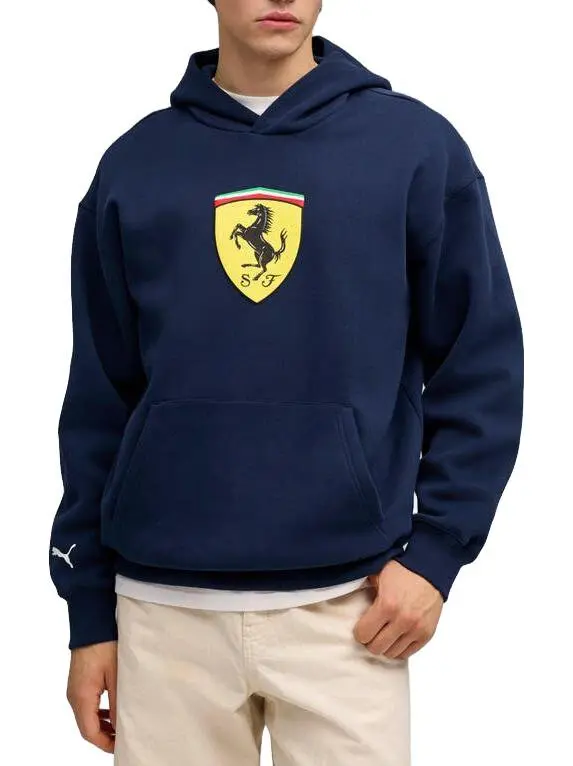 PUMA Scuderia Ferrari Sportswear Shield Pullover Hoodie - Persian Blue