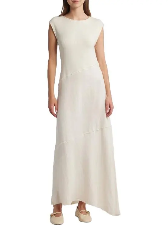 Rag & Bone Lina Cap-sleeve Maxi Dress - Turtledove