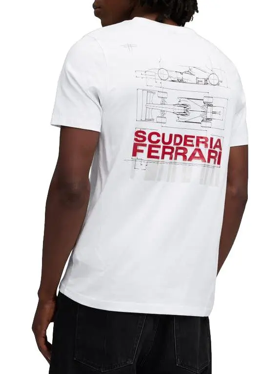 PUMA Scuderia Ferrari Sportswear Car Graphic T-shirt - Puma White