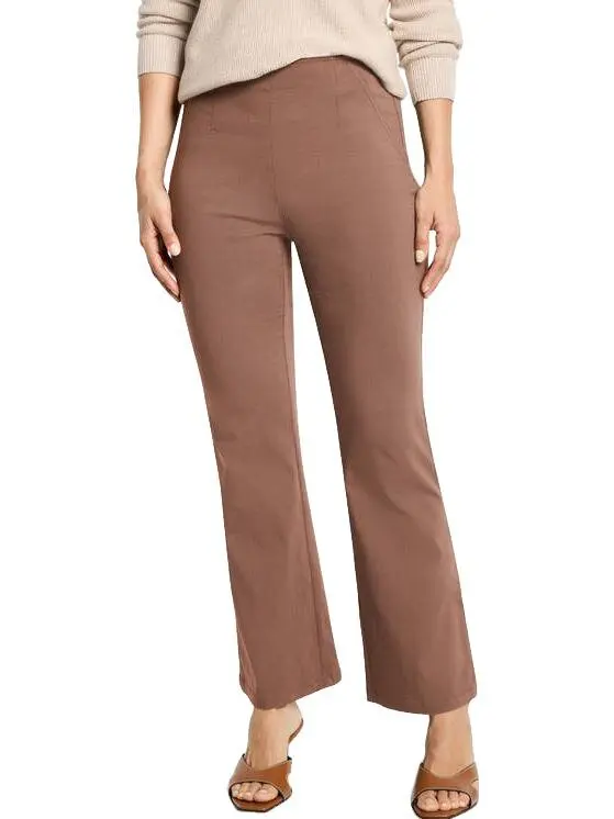 NIC+ZOE Berkeley Wonderstretch Ankle Bootcut Trousers - Cocoa