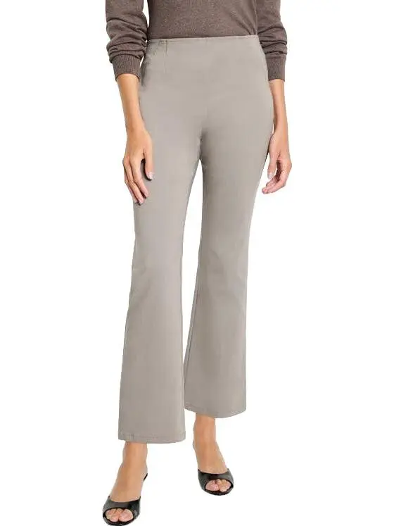NIC+ZOE Berkeley Wonderstretch Ankle Bootcut Trousers - Mushroom