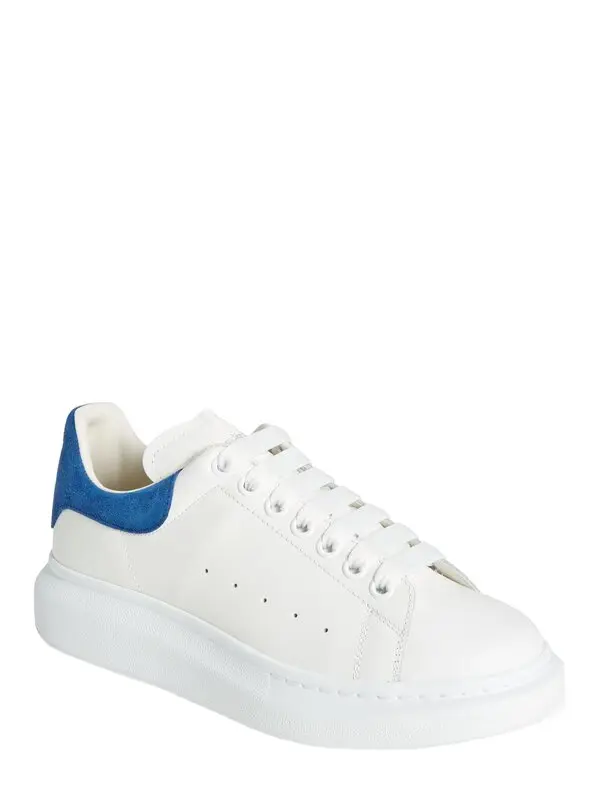 Alexander McQueen Oversize Leather Sneaker - White/paris Blue