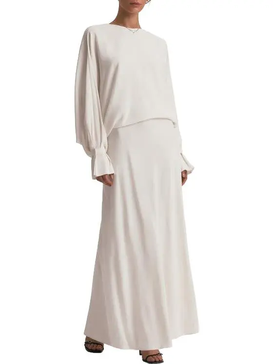 FAVORITE DAUGHTER Long Sleeve Maxi Dress - Ivory