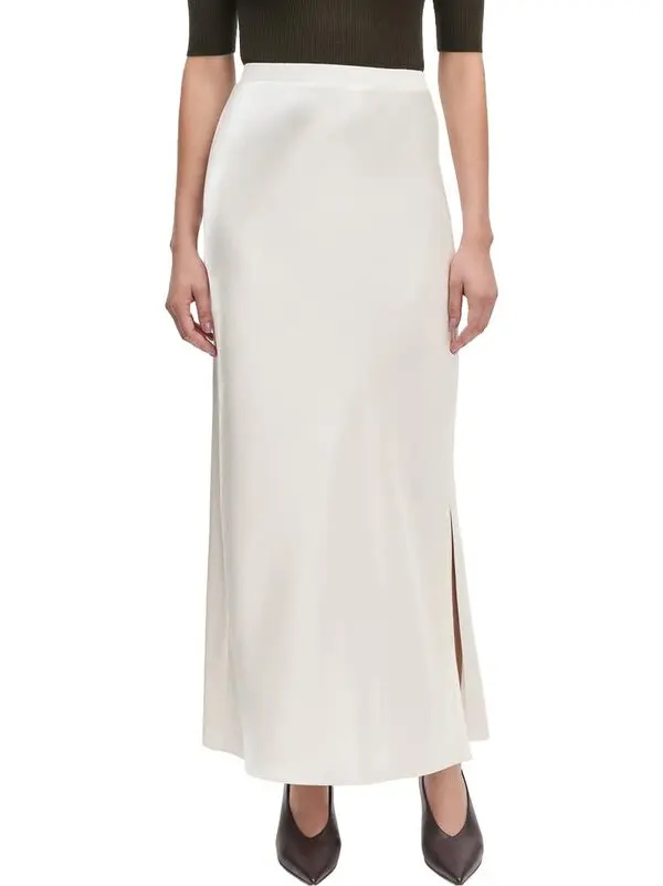 FAVORITE DAUGHTER The Josie Satin Skirt - Ivory