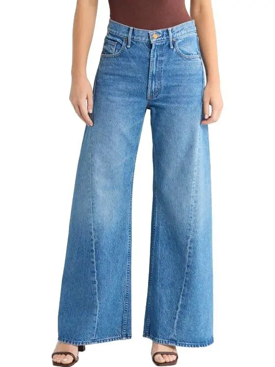 MOTHER High-rise Wide Leg Jeans - Rolling In The Dough
